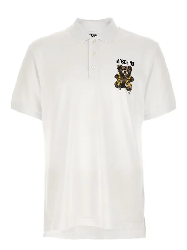Moschino Teddy Bear' Polo Shirt - White