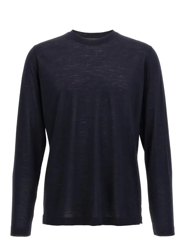 ZANONE Light Wool T-shirt - Blue