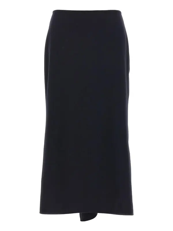 Victoria Beckham Kick Detail Skirt - Blue