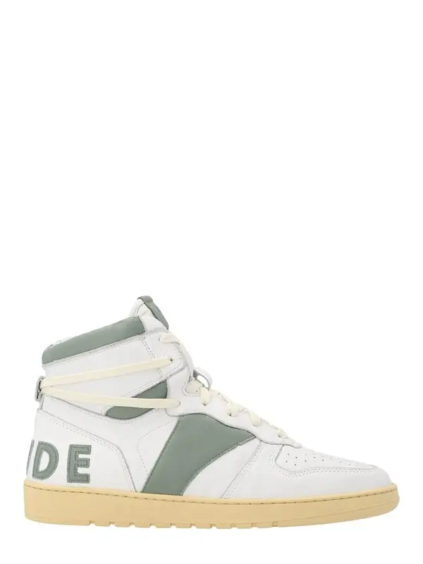 Rhude Rhecess Hi Leather Sneakers - Green