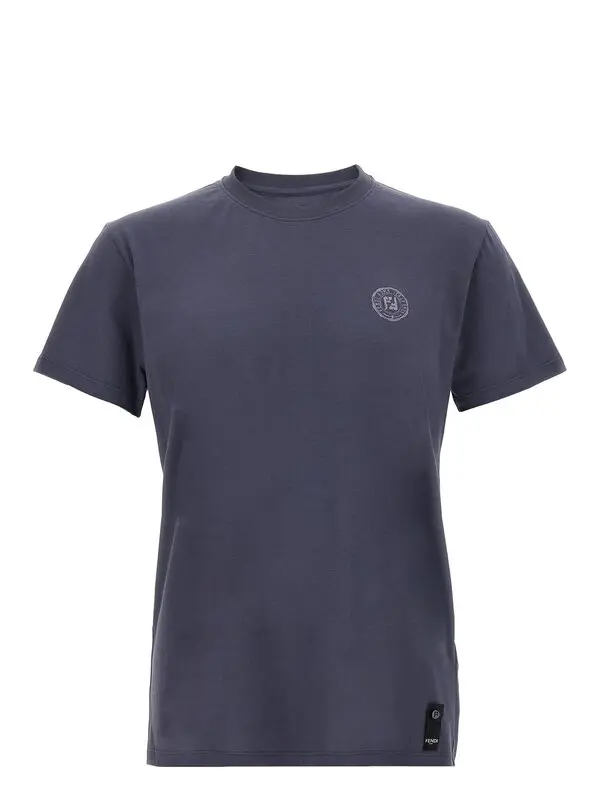 Fendi Postcards' T-shirt - Blue