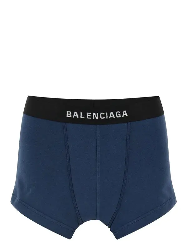 Balenciaga Cut Off Brief Miniskirt - Blue