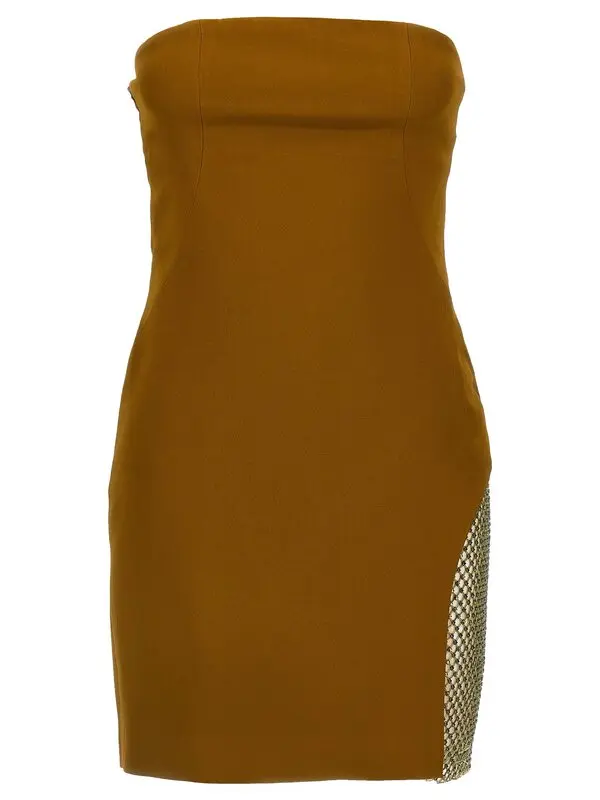 Attico Sequin Insert Dress - Green