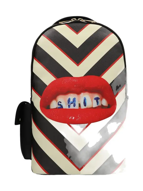 SELETTI Regimeenta Shit' Seenta X Toiletpaper Backpack - Black