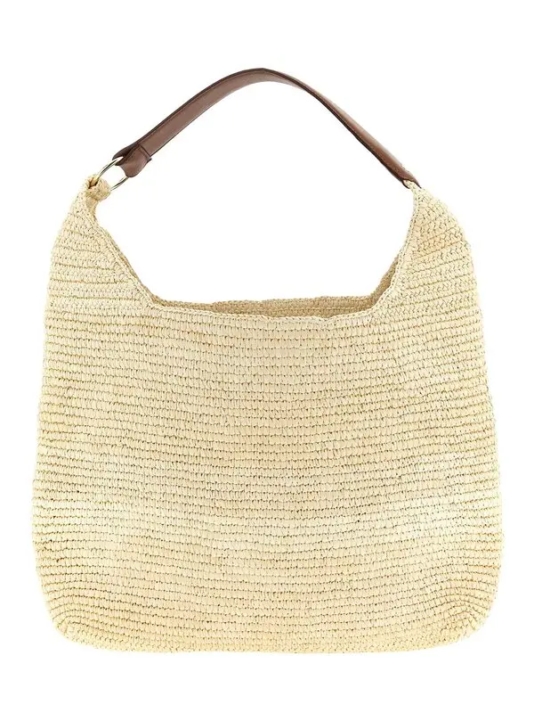 MAISON MICHEL Cristiana Shoulder Bag - Brown