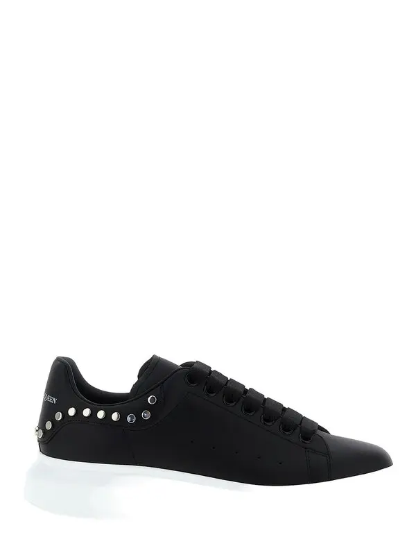 Alexander McQueen Larry Leather Sneakers - Black