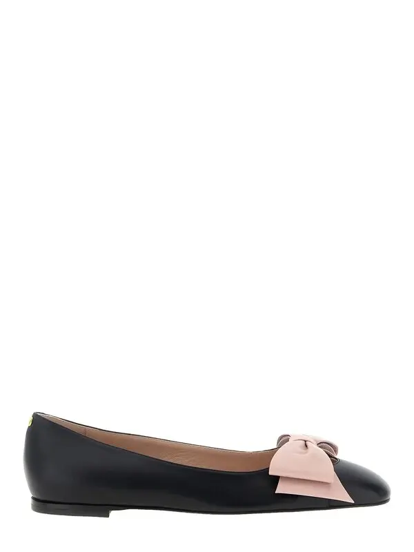 Valentino Garavani Bowow Kidskin Ballet Flats - Black