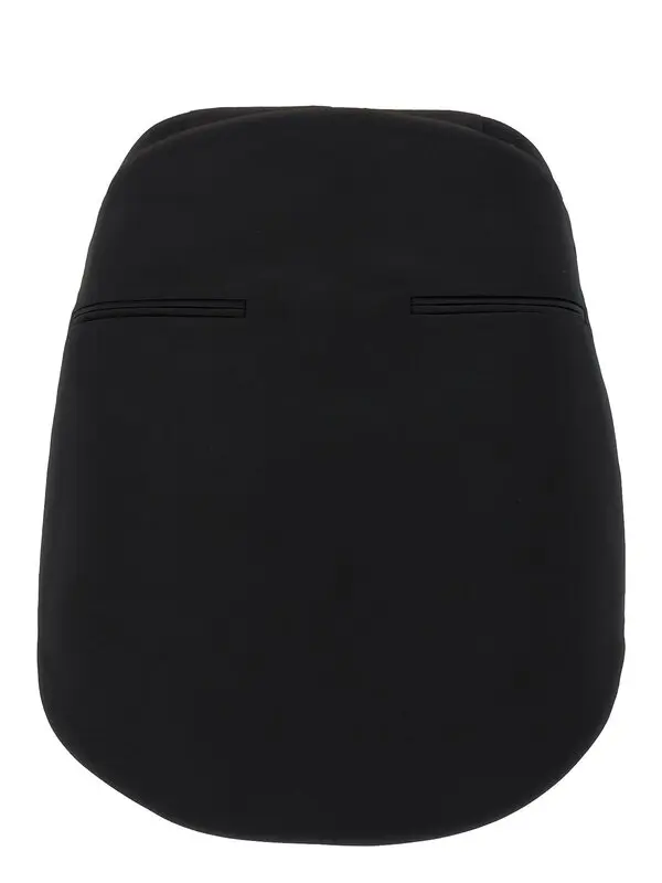 COURREGES Circle Satin' Skirt - Black