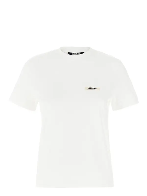 Jacquemus Le Gros-grain Cotton T-shirt - White