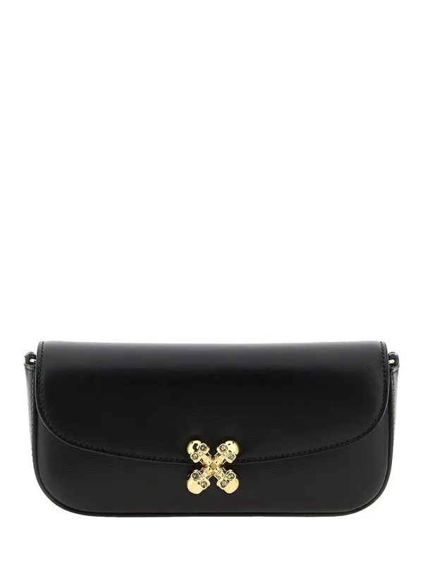 Alexander McQueen Skull Flower Small Crossbody Bag - Black