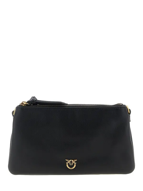 Pinko Mini Double Crossbody Bag - Black