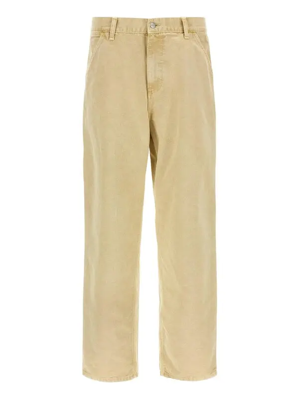 Carhartt Work In Progress Dearborn Cotton Canvas Single Knee Trousers - Beige