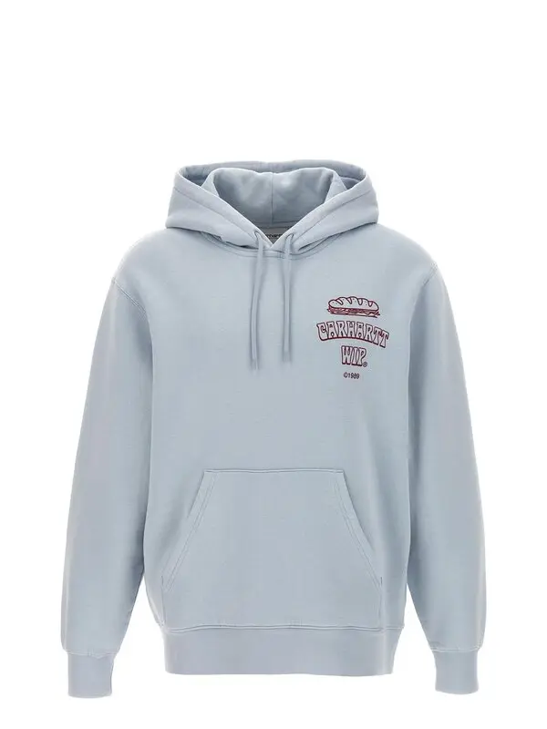 Carhartt Work In Progress Hooded Sandwich' Sweatshirt - Blue