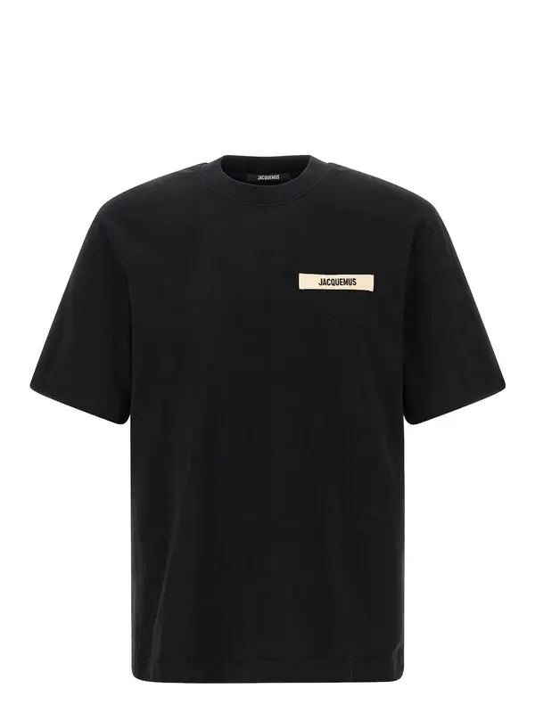 Jacquemus Gros Grain' T-shirt - Black