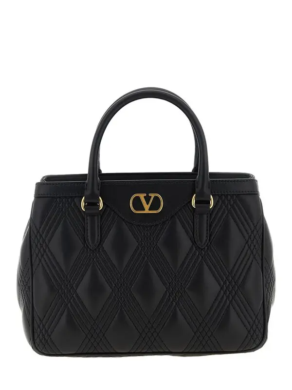 Valentino Garavani Quiltie 67 Handbag - Black