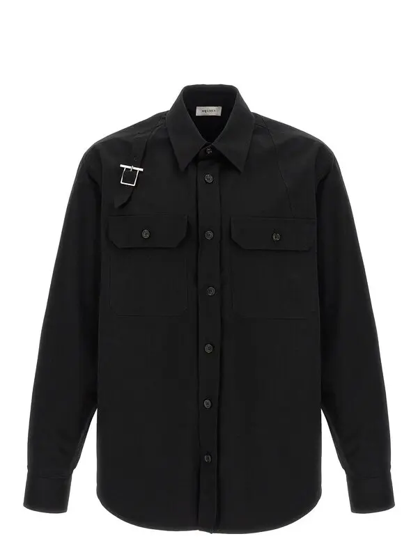 Alexander McQueen Harness Utility' Shirt - Black