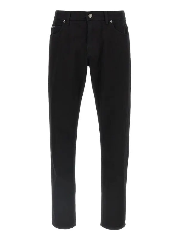 Dolce & Gabbana Mercury Cotton Denim Pants - Black
