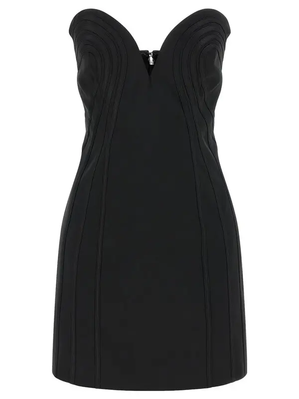 ROTATE BY BIRGER CHRISTENSEN Satin Mini Dress - Black