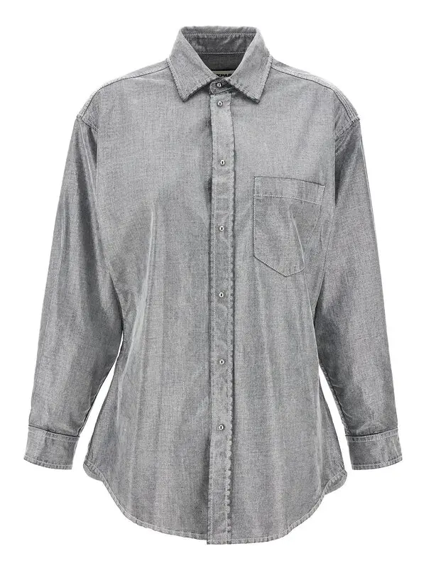 DARKPARK Anne Cotton Denim Shirt - Silver