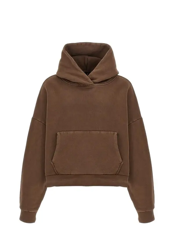 ENTIRE STUDIOS Cropped Hoodie - Brown