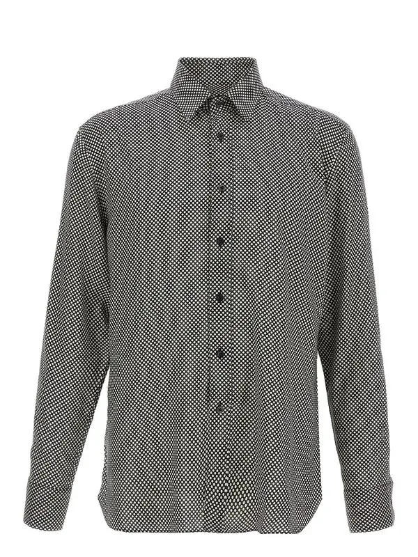 TOM FORD Polka Dot Shirt - White/black