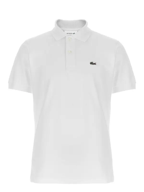 Lacoste Logo Patch Polo Shirt - White