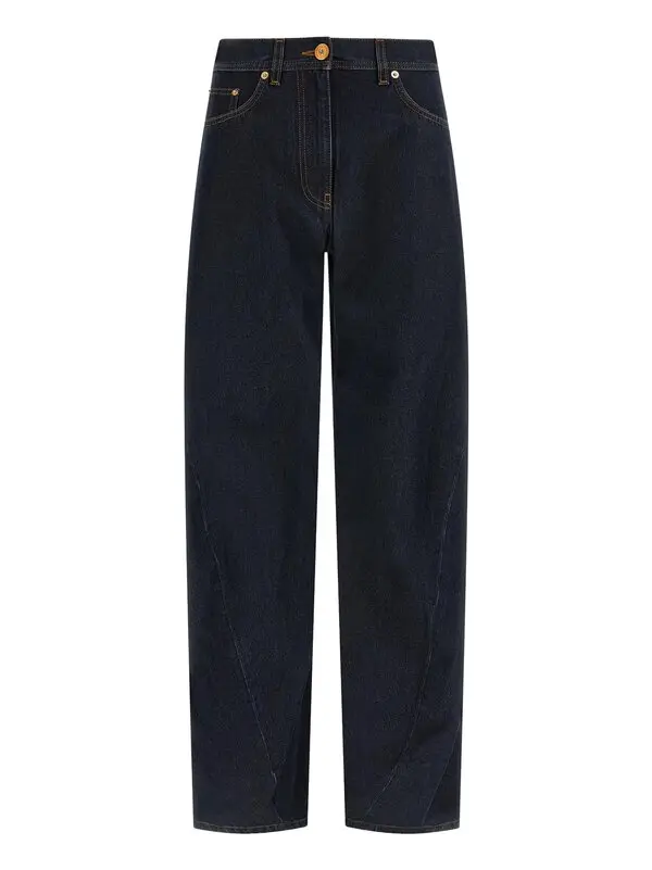 Versace Soft Wash Cotton Denim Jeans - Blue