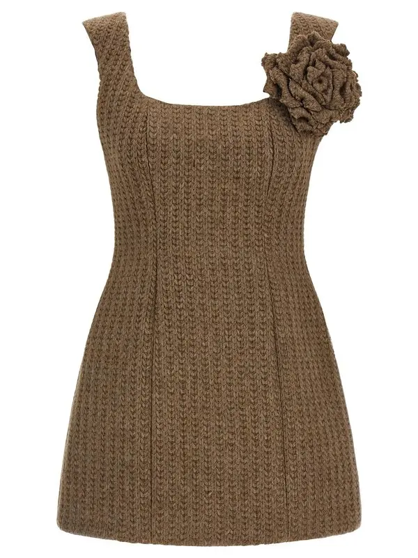 Giuseppe Di Morabito Wool Mini Dress - Brown