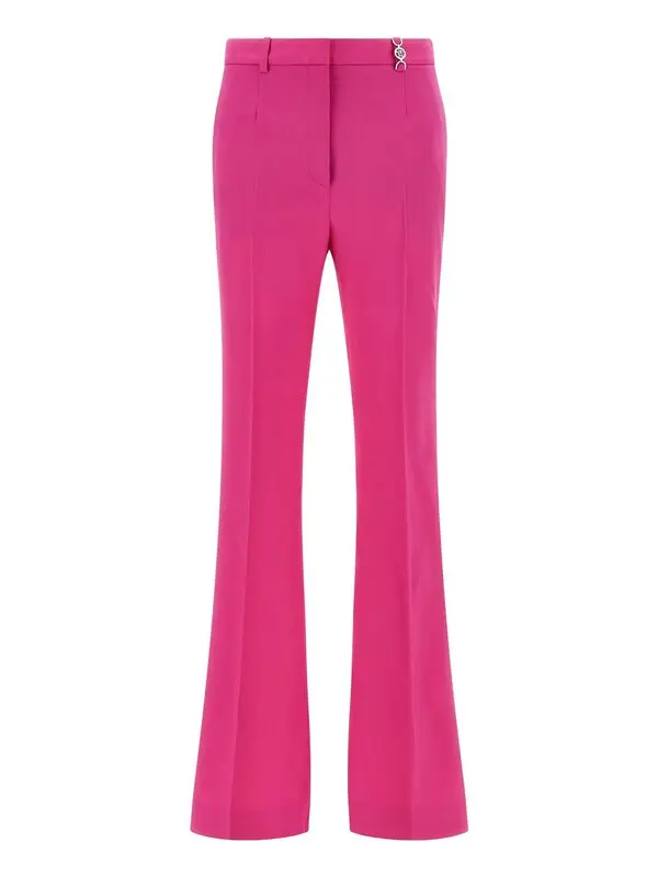 Versace Stretch Wool Tailored Pants - Fuchsia