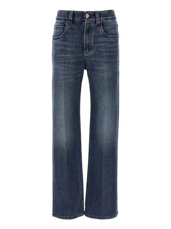 Brunello Cucinelli Contemporary Loose Denim Jeans - Blue