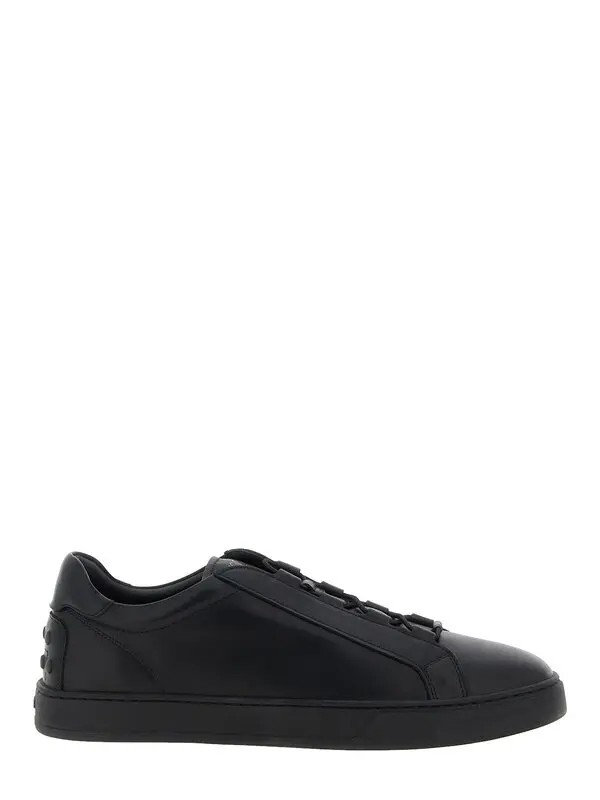 TOD'S Sportivo Leather Sneakers - Black