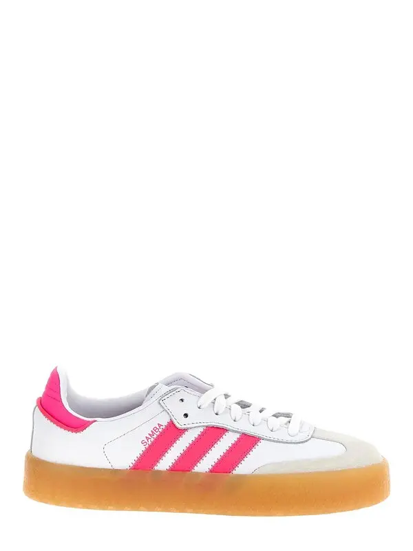 ADIDAS ORIGINALS Sambae Leather Sneakers - Fuchsia
