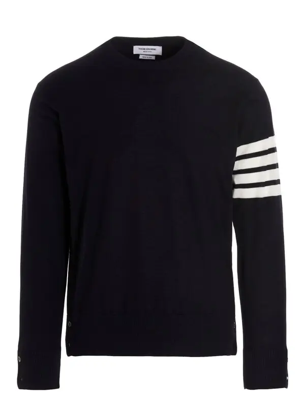 Thom Browne 4-bar Merino Wool Sweater - Blue