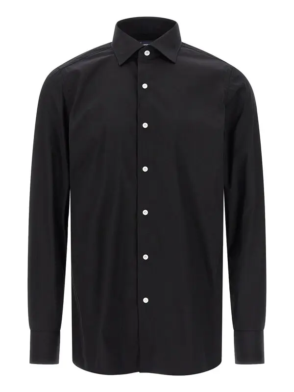 FINAMORE 1925 Napoli' Shirt - Black