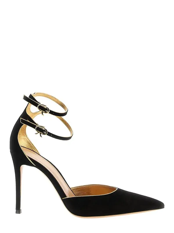 GIANVITO ROSSI Ivette Suede Pumps - Black