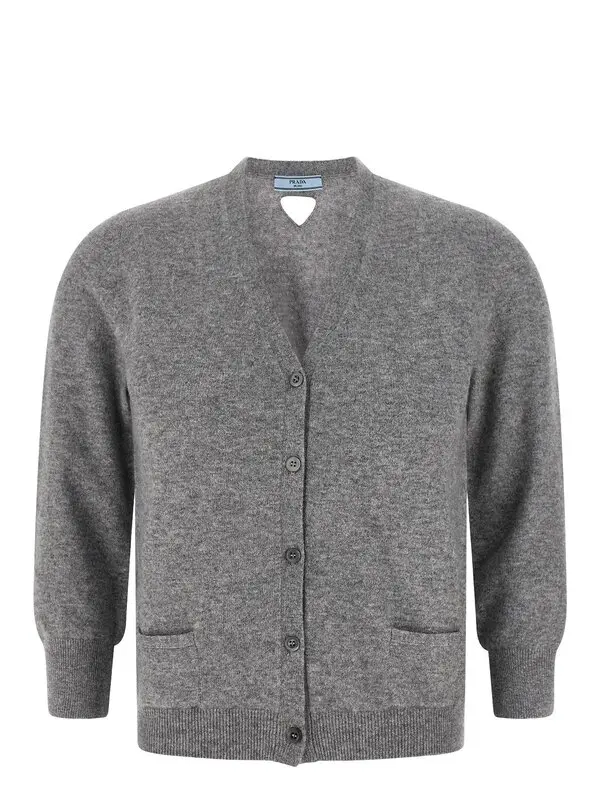 Prada Cashmere Cardigan - Gray