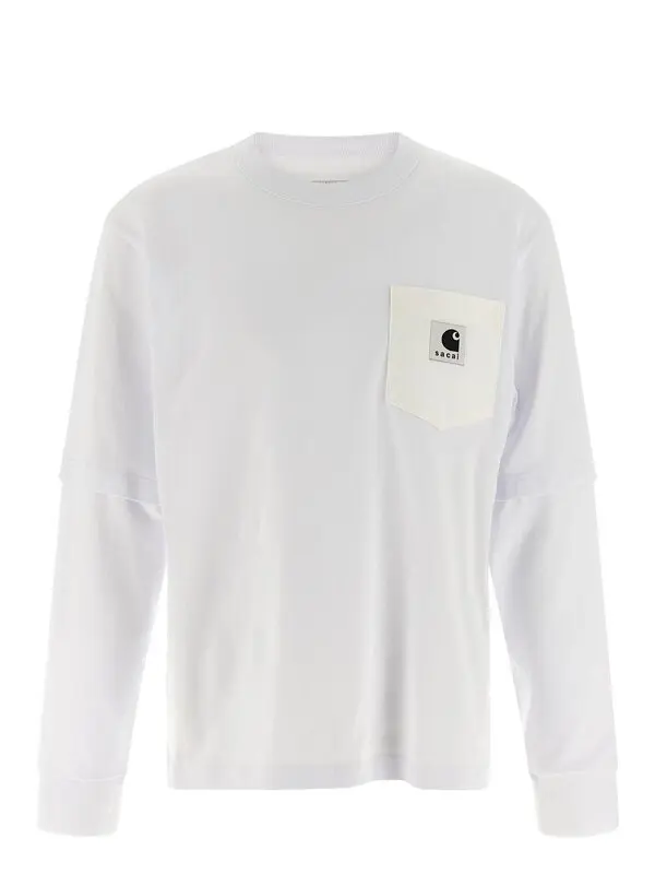 Sacai Capsule X Carhartt Wip T-shirt - White