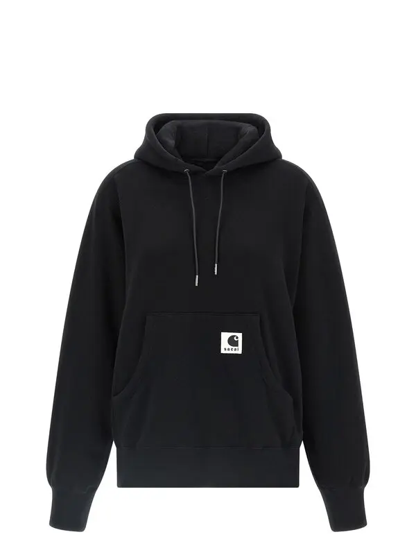 Sacai X Carhartt Wip Capsule Hoodie - Black