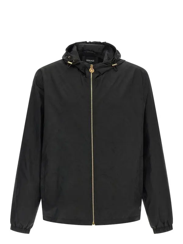 Versace Barocco Jacquard Windbreaker - Black