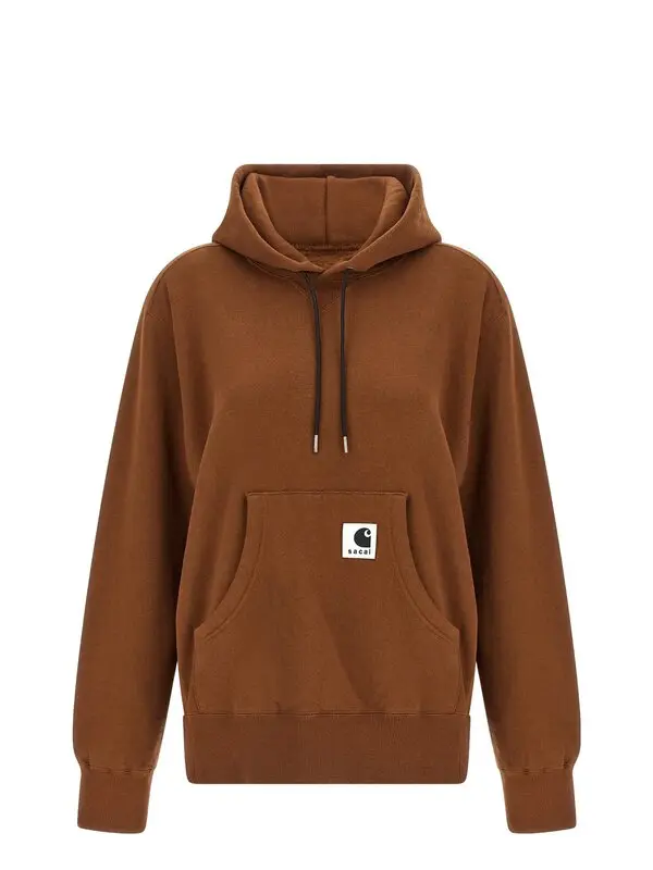 Sacai X Carhartt Wip Capsule Hoodie - Brown