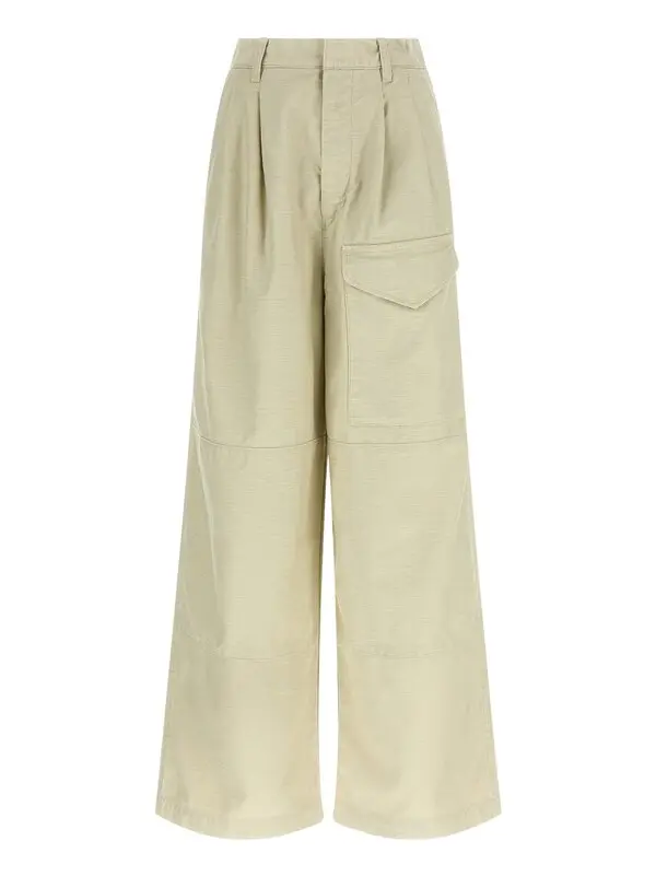 Auralee Satin Bag Cargo Pants - Beige