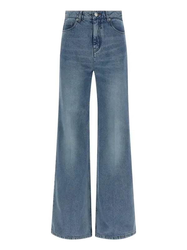 AMI Paris Flared Leg Jeans - Light Blue