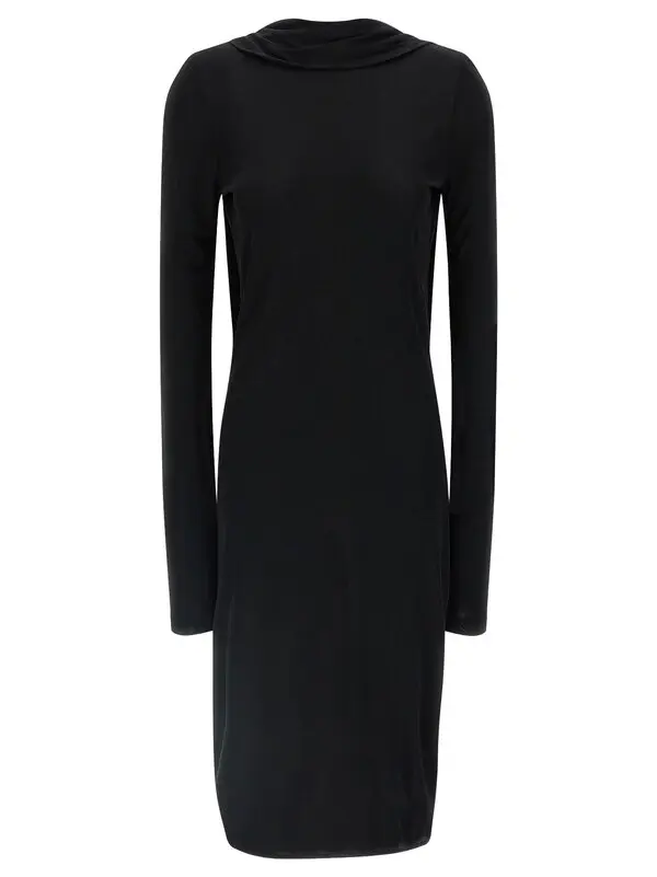 TOTEME Cocoon Cape Midi Dress - Black
