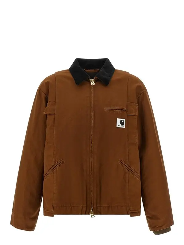 Sacai X Carhartt Wip Capsule Jacket - Brown