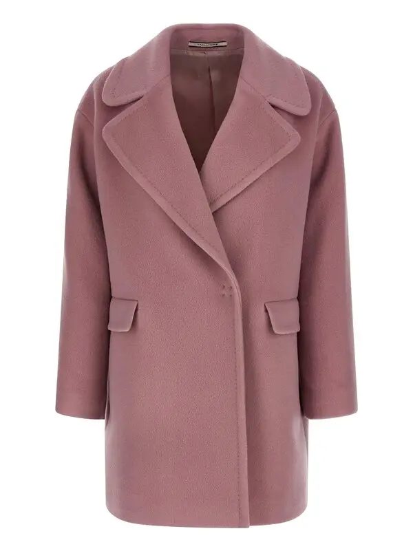 Tagliatore Astrid Virgin Wool And Mohair Coat - Pink