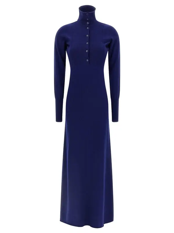 TOM FORD Cashmere Long Polo Dress - Blue
