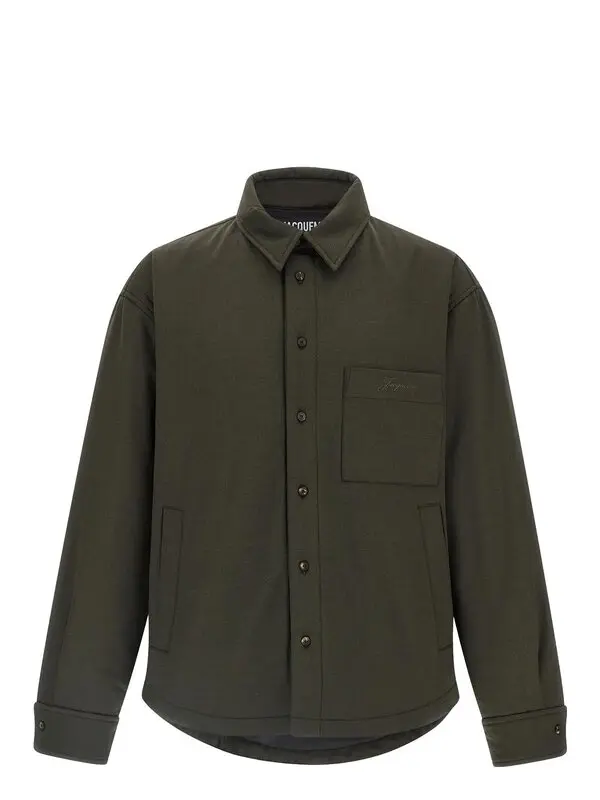 Jacquemus La Chemise Boulanger' Overshirt - Green