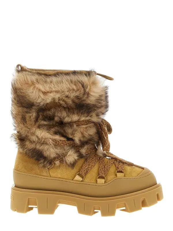 Moncler Peak Après Suede Ankle Boots - Brown