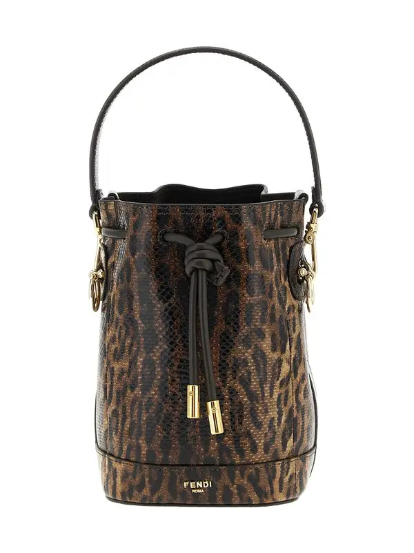 Fendi Mon Tresor' Mini Bucket Bag - Brown