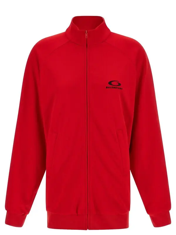 Balenciaga Back Tracksuit Dress - Red